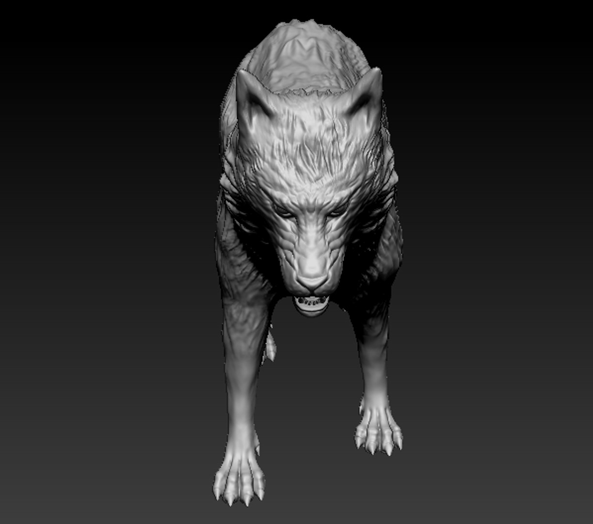 Wolf sculpture zbrush 3D model - TurboSquid 1465782