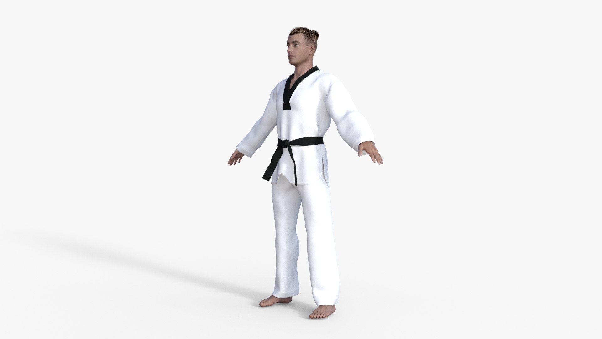 3D Realistic Karate Man model - TurboSquid 2143361