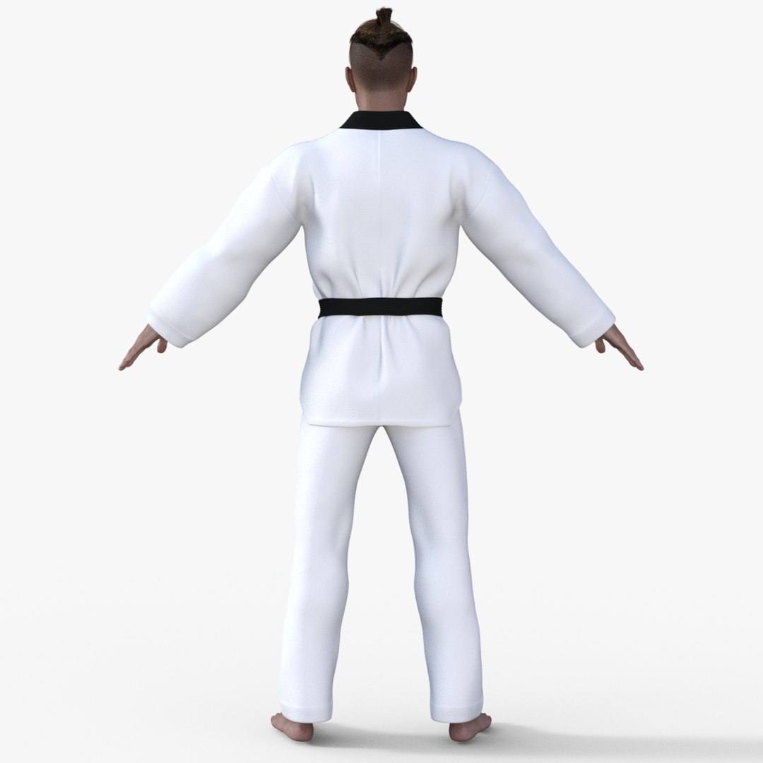 3D Realistic Karate Man Model - TurboSquid 2143361