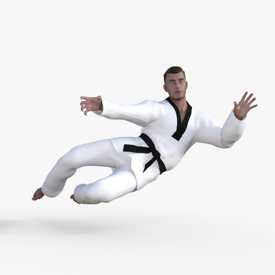 3D Realistic Karate Man model - TurboSquid 2143361