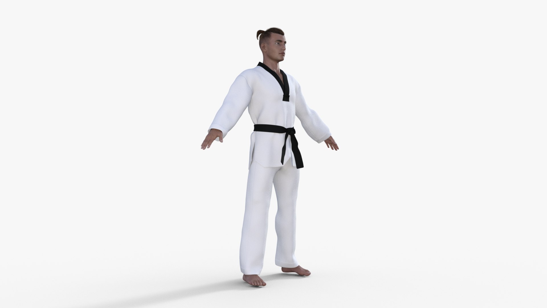3D Realistic Karate Man model - TurboSquid 2143361