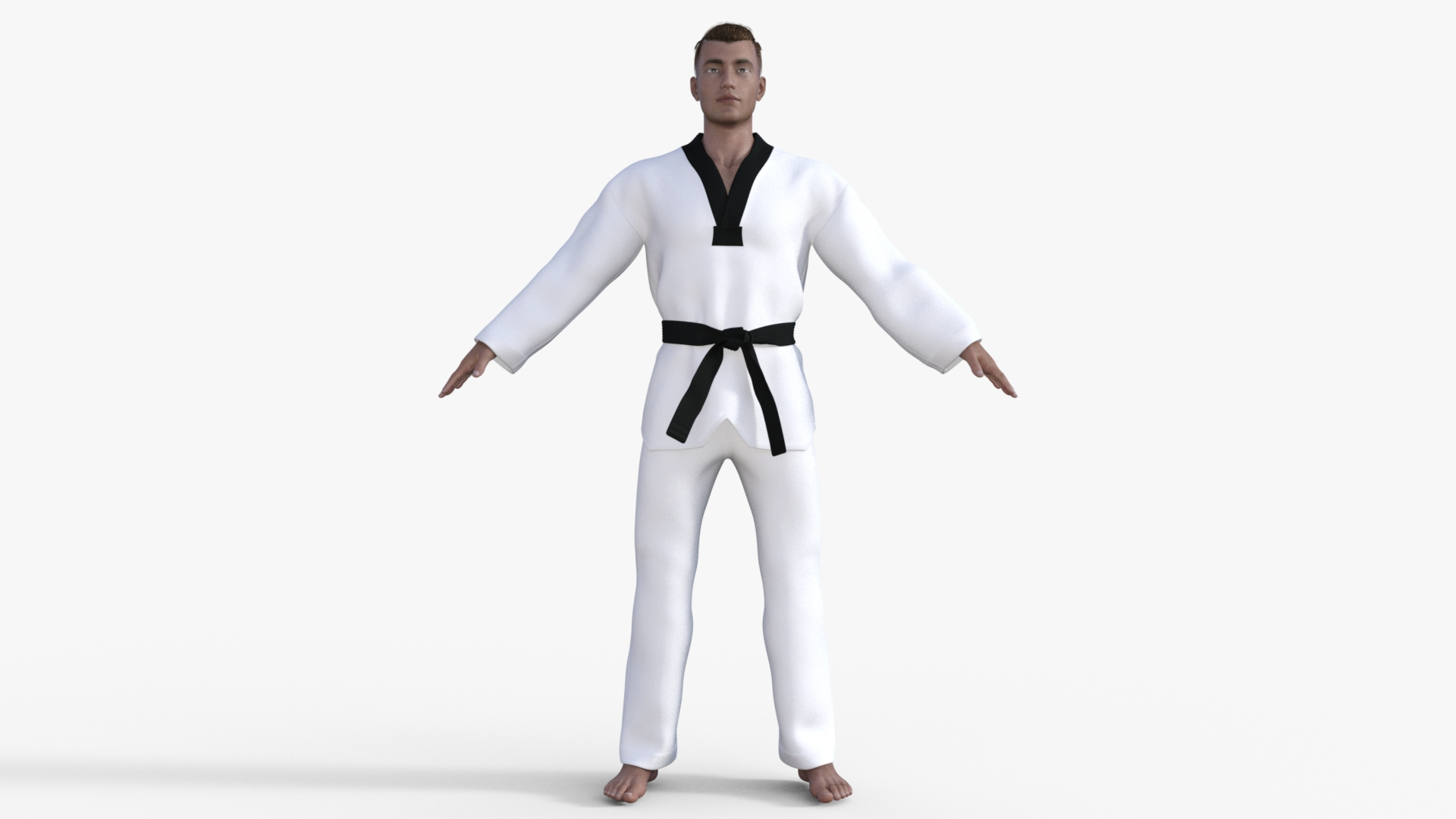 3D Realistic Karate Man model - TurboSquid 2143361