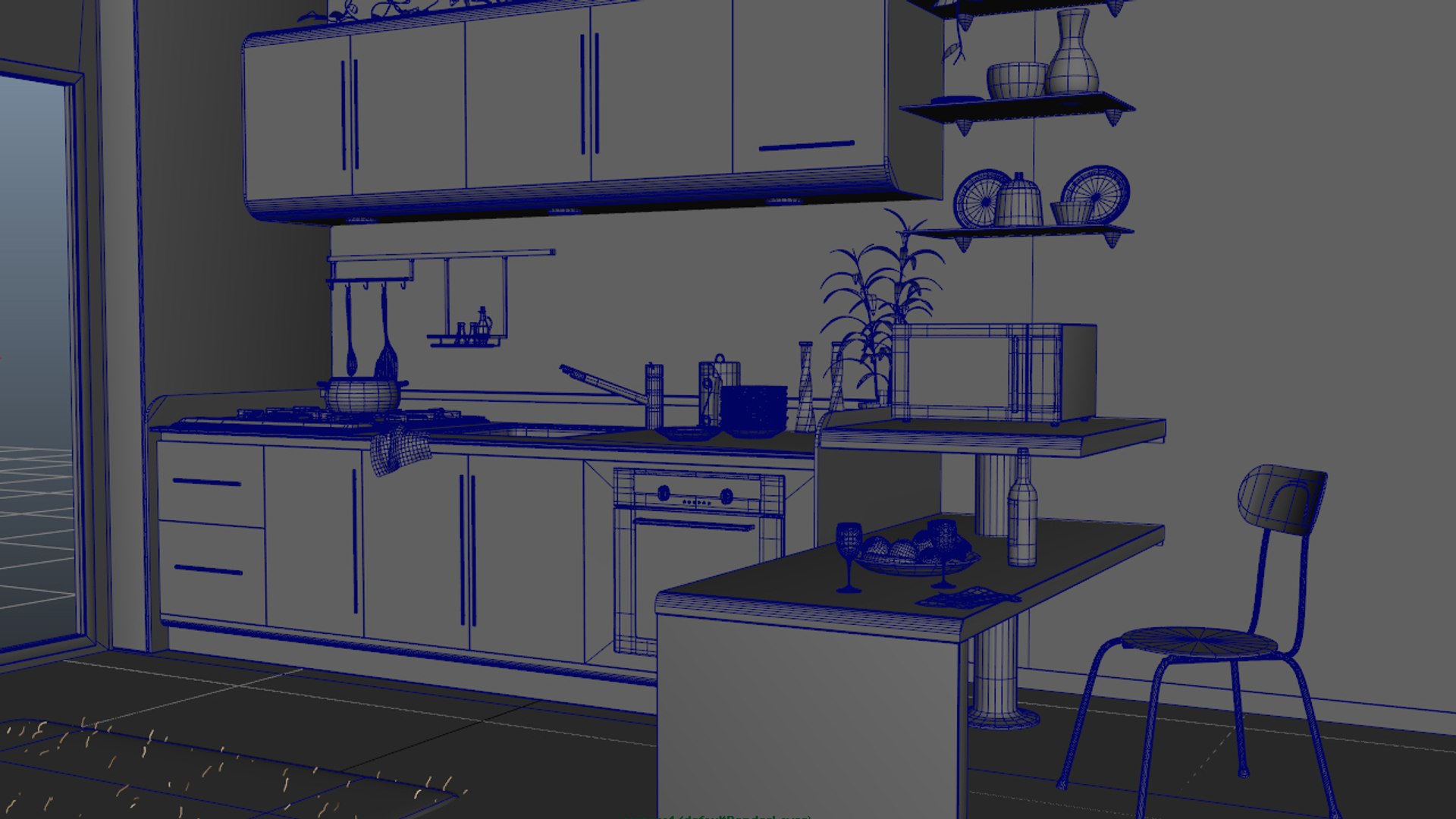 3d Photorealistic Kitchen Oven Model