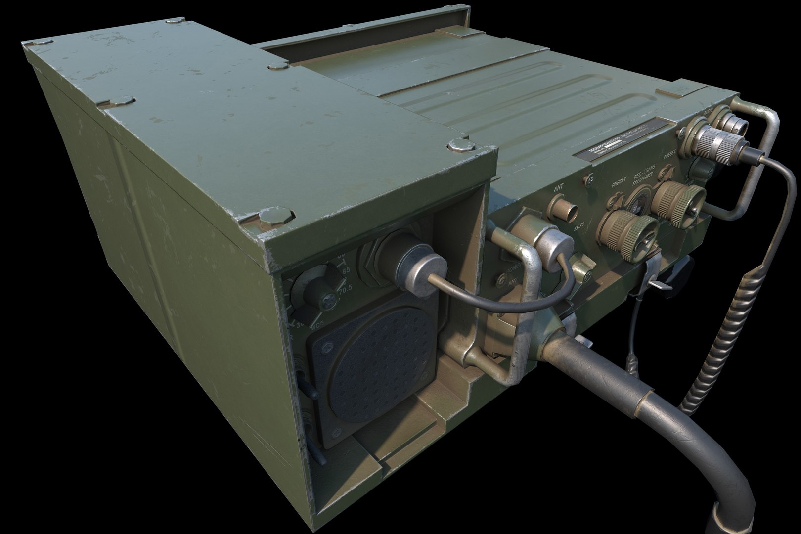 Military Radio PRC-77 With Amplifier AM-1777 3D - TurboSquid 1775305