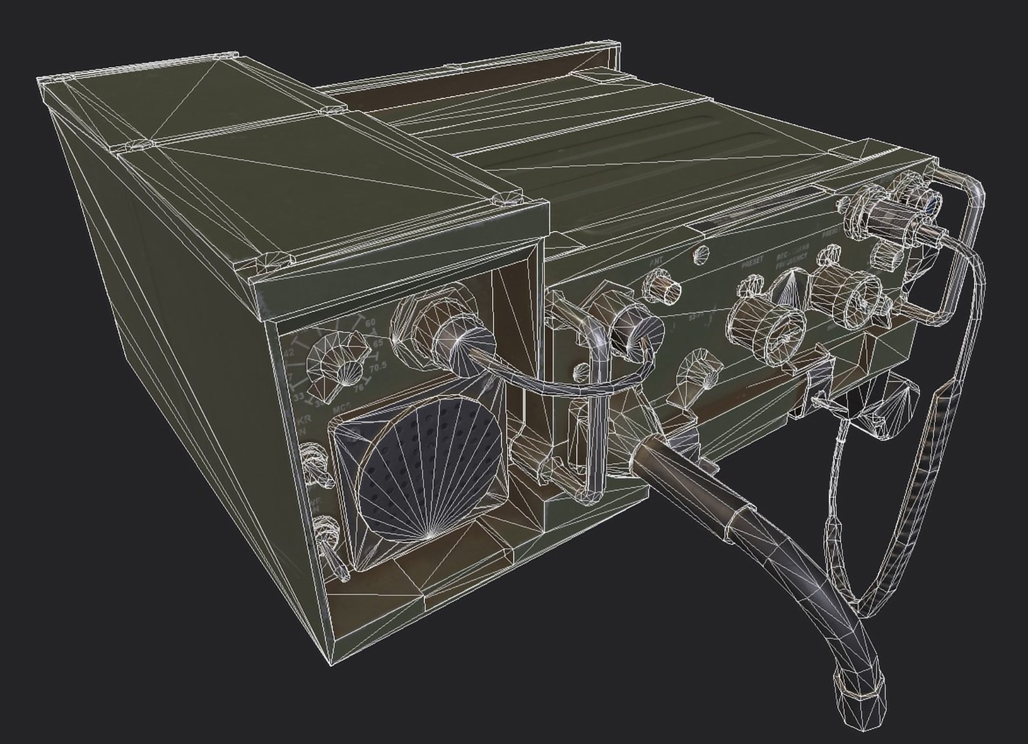 Military Radio PRC-77 With Amplifier AM-1777 3D - TurboSquid 1775305