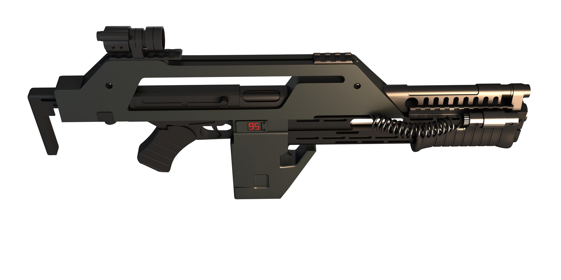 3d Model Pulse Rifle M41a1