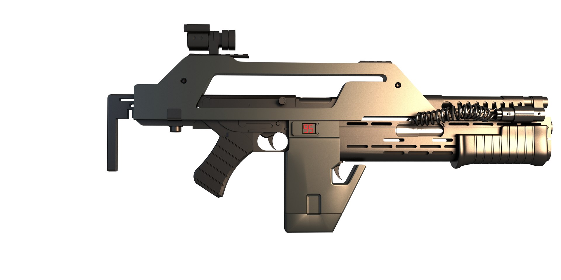 3d Model Pulse Rifle M41a1