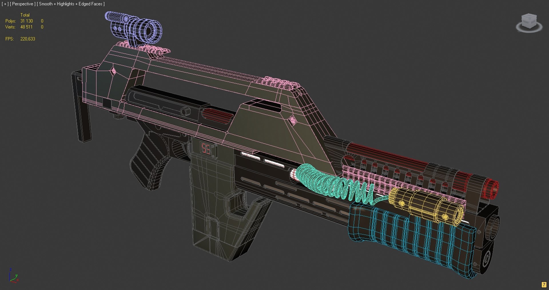 3d Model Pulse Rifle M41a1