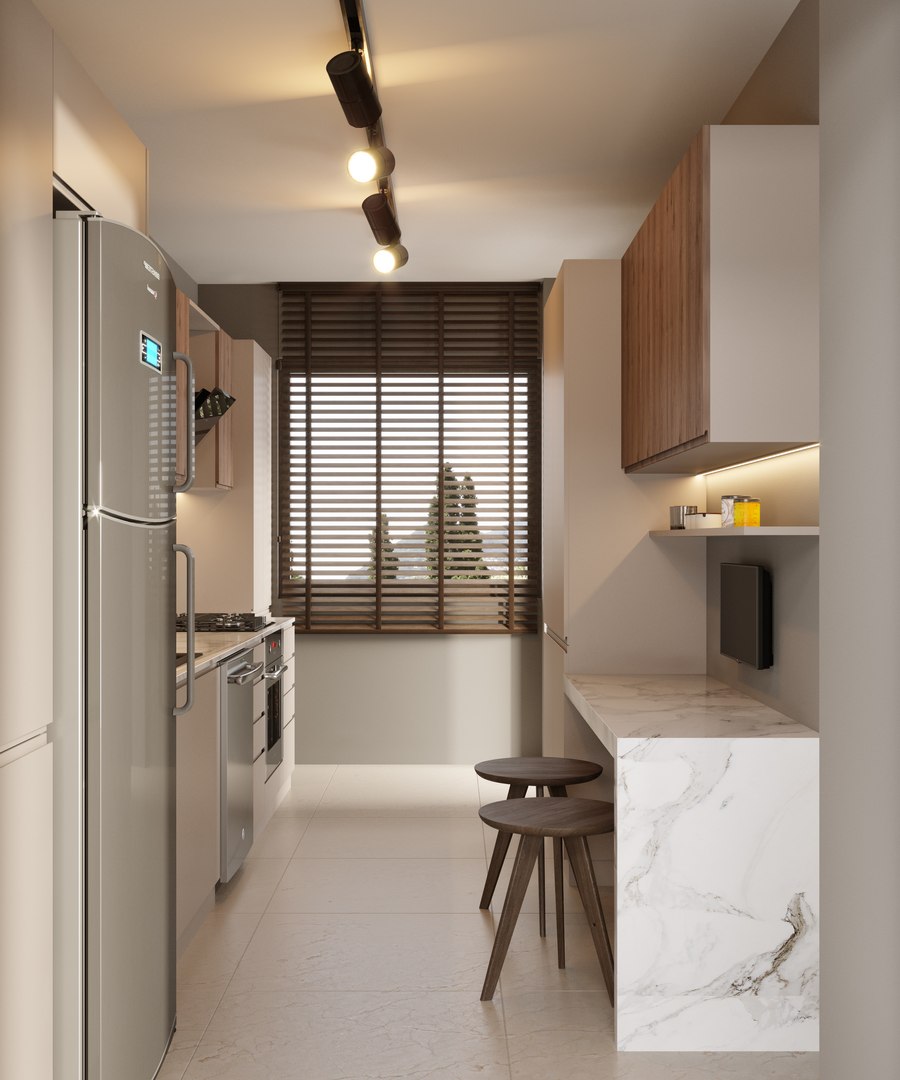 3D modern kitchen scene - TurboSquid 1704746