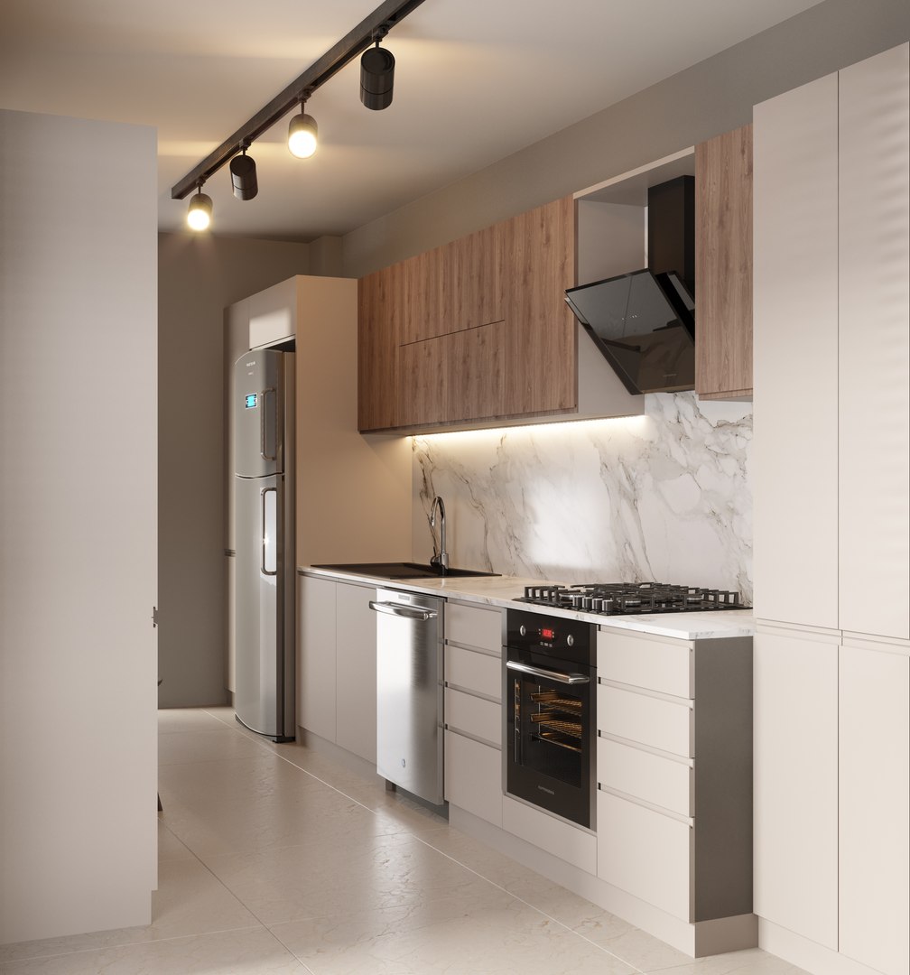 3D modern kitchen scene - TurboSquid 1704746