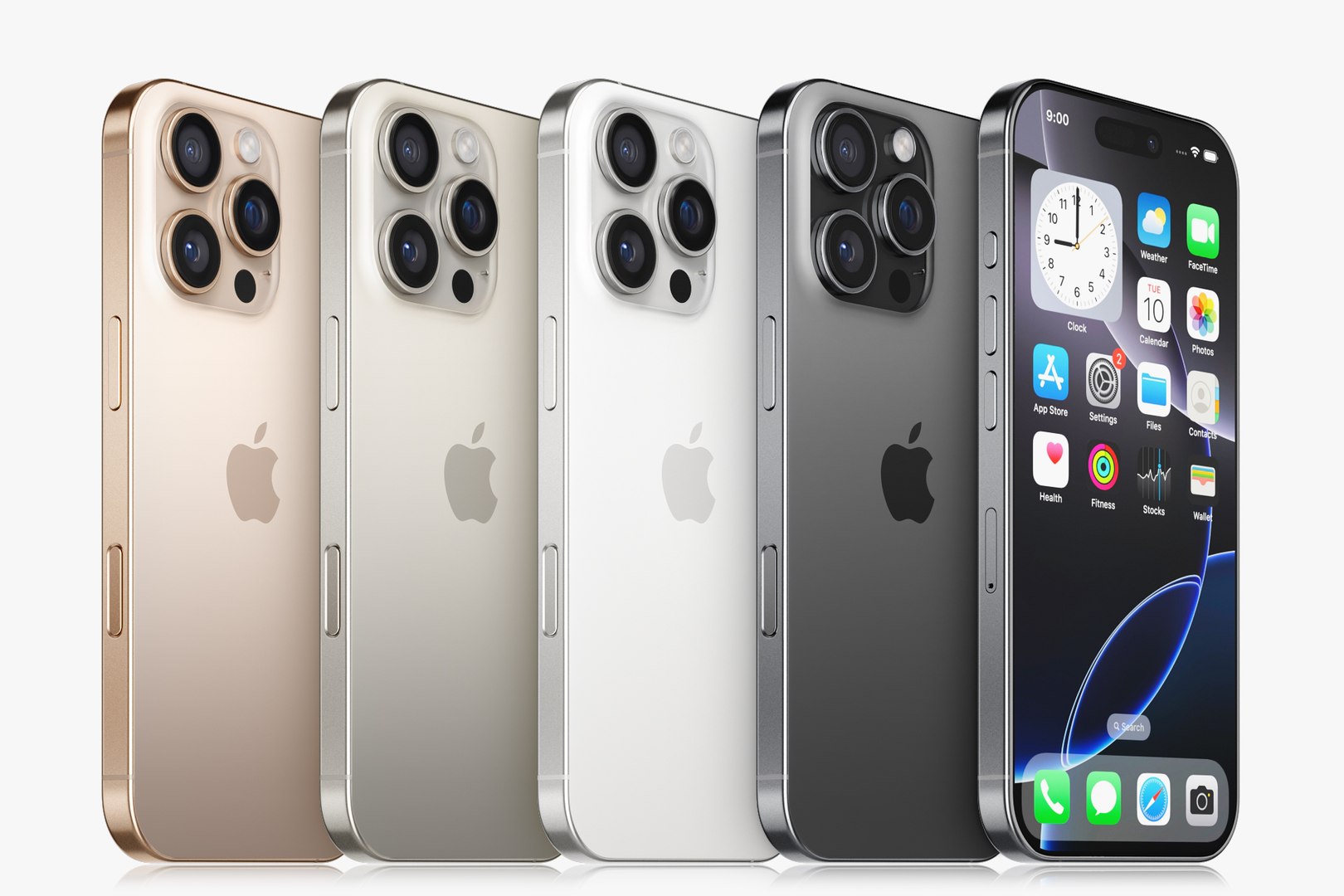 3D Apple IPhone 16 Pro All Colors - TurboSquid 2289726