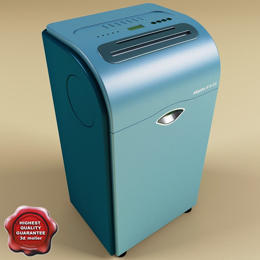 Paper Shredder Alligator 815 3d Model