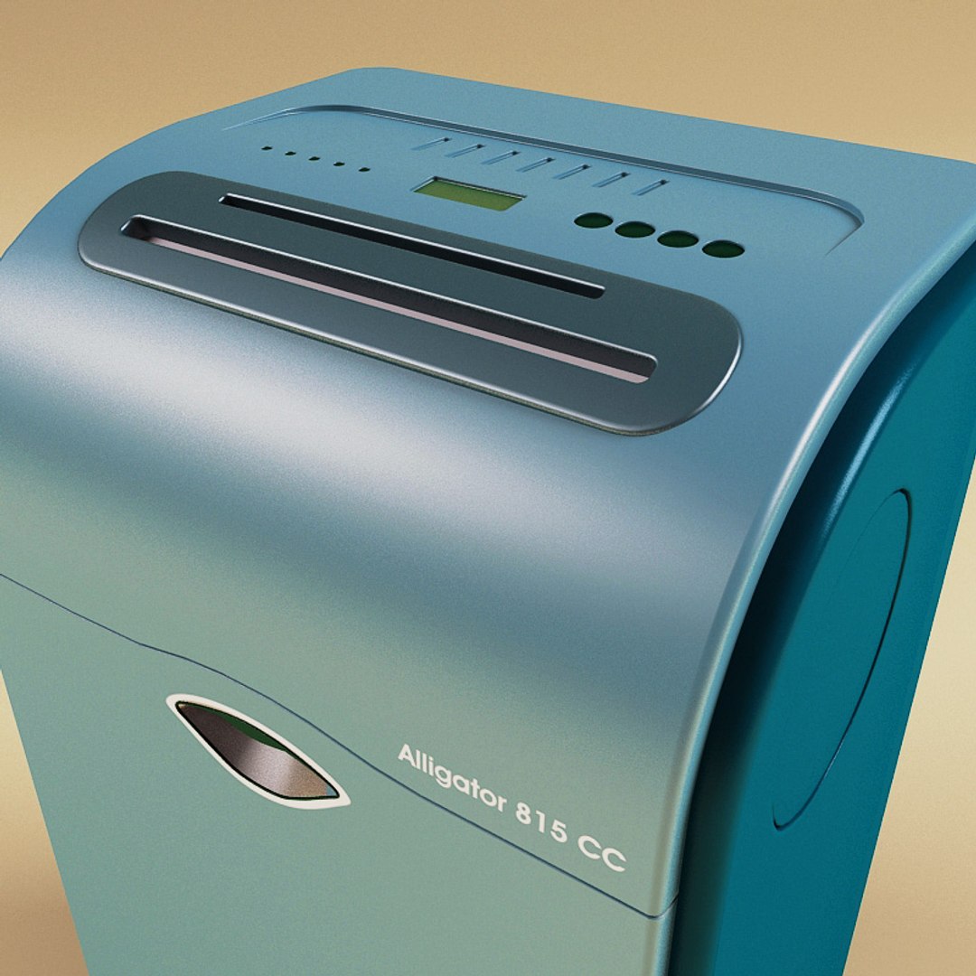Paper Shredder Alligator 815 3d Model