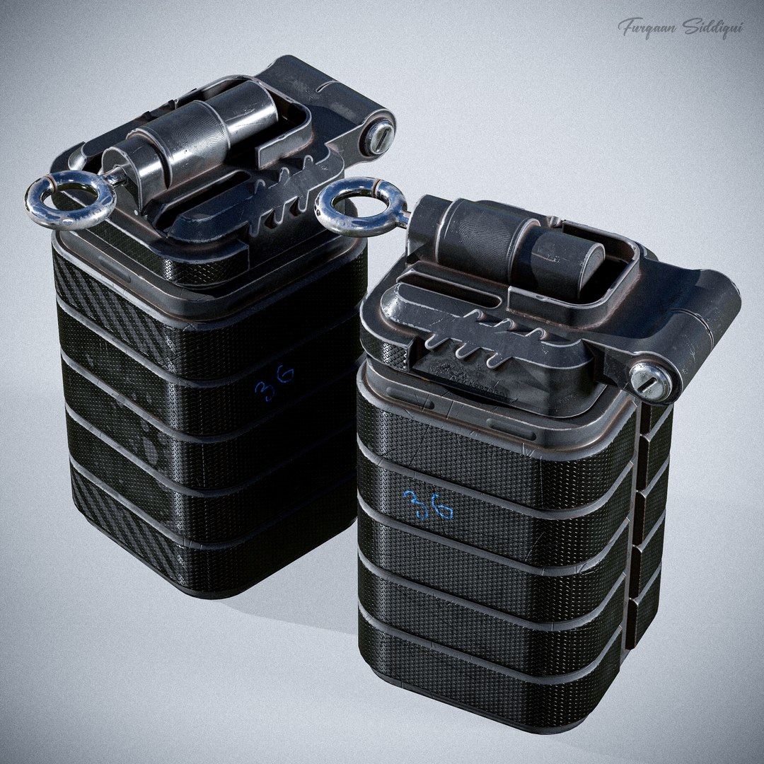 Sci-fi Grenade Bulky 3D - TurboSquid 2138008