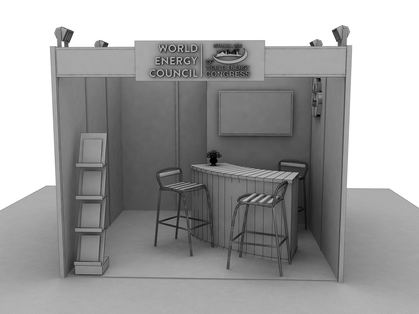 Modular Fair Stand 3D Model - TurboSquid 1568715