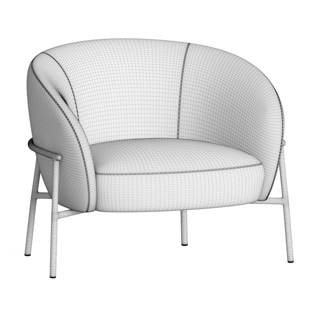 Rimo Lounge Chair Parla 3D Model - TurboSquid 1658936