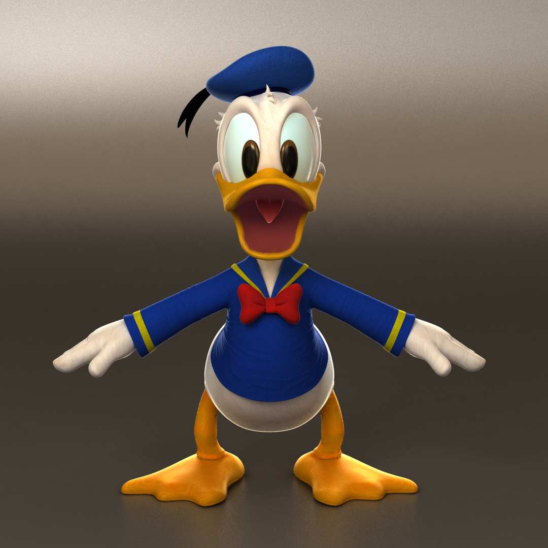 3ds max donald duck