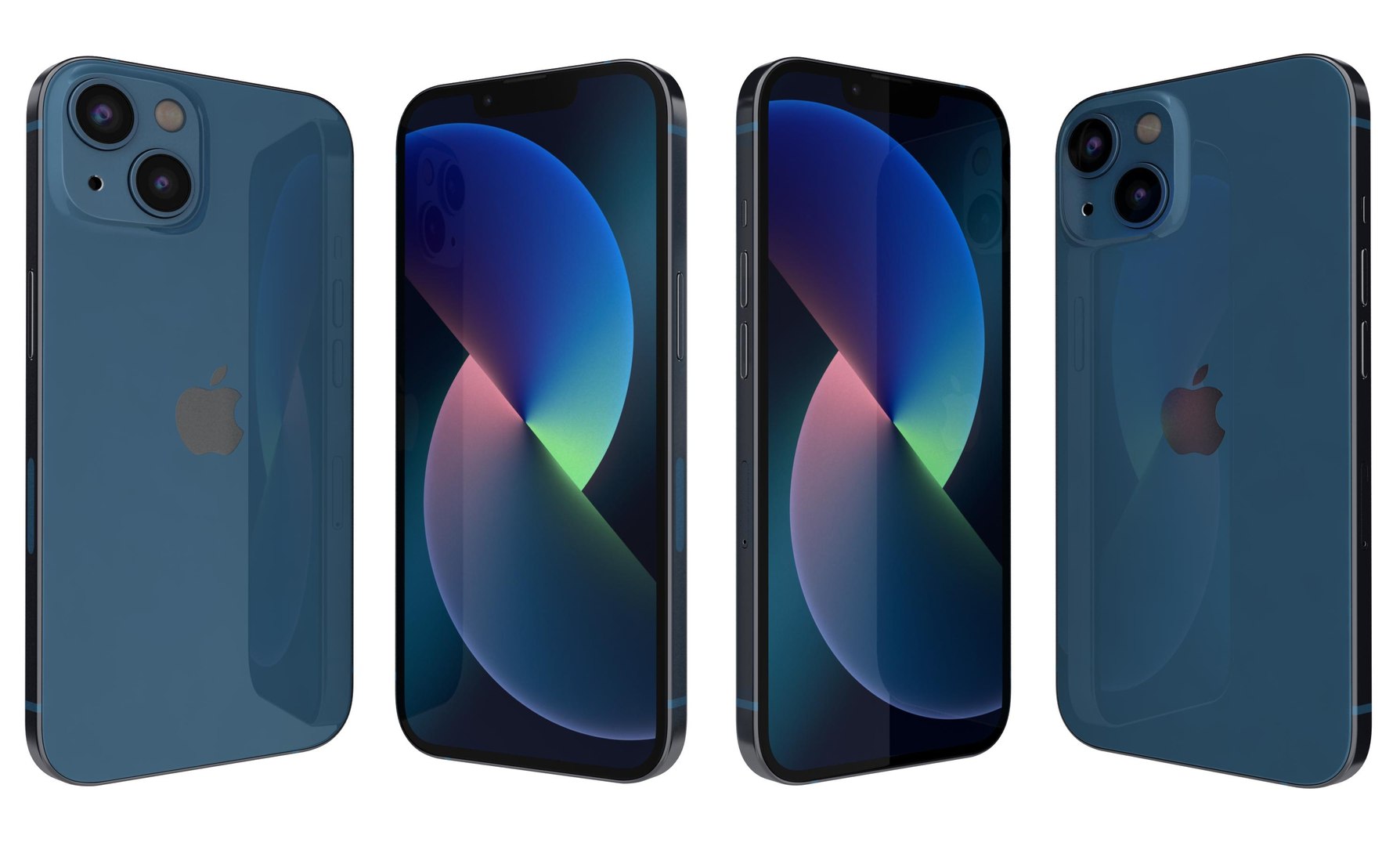 3D model Apple iPhone 13 Mini All Colors - TurboSquid 1796336