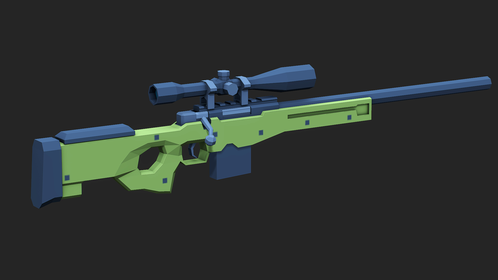 Stylized AWP Sniper Rifle Low Poly Mobile Ready 3D - TurboSquid 2050712