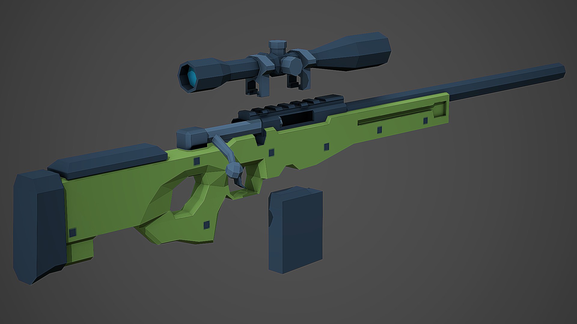 Stylized AWP Sniper Rifle Low Poly Mobile Ready 3D - TurboSquid 2050712