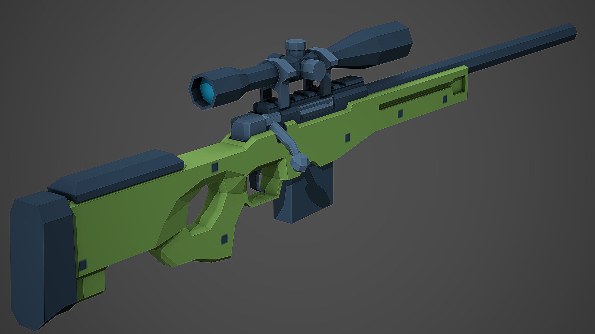Stylized AWP Sniper Rifle Low Poly Mobile Ready 3D - TurboSquid 2050712