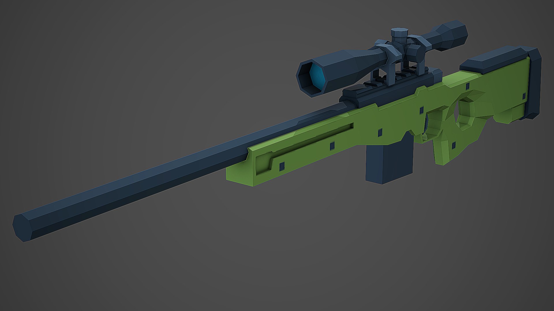 Stylized AWP Sniper Rifle Low Poly Mobile Ready 3D - TurboSquid 2050712