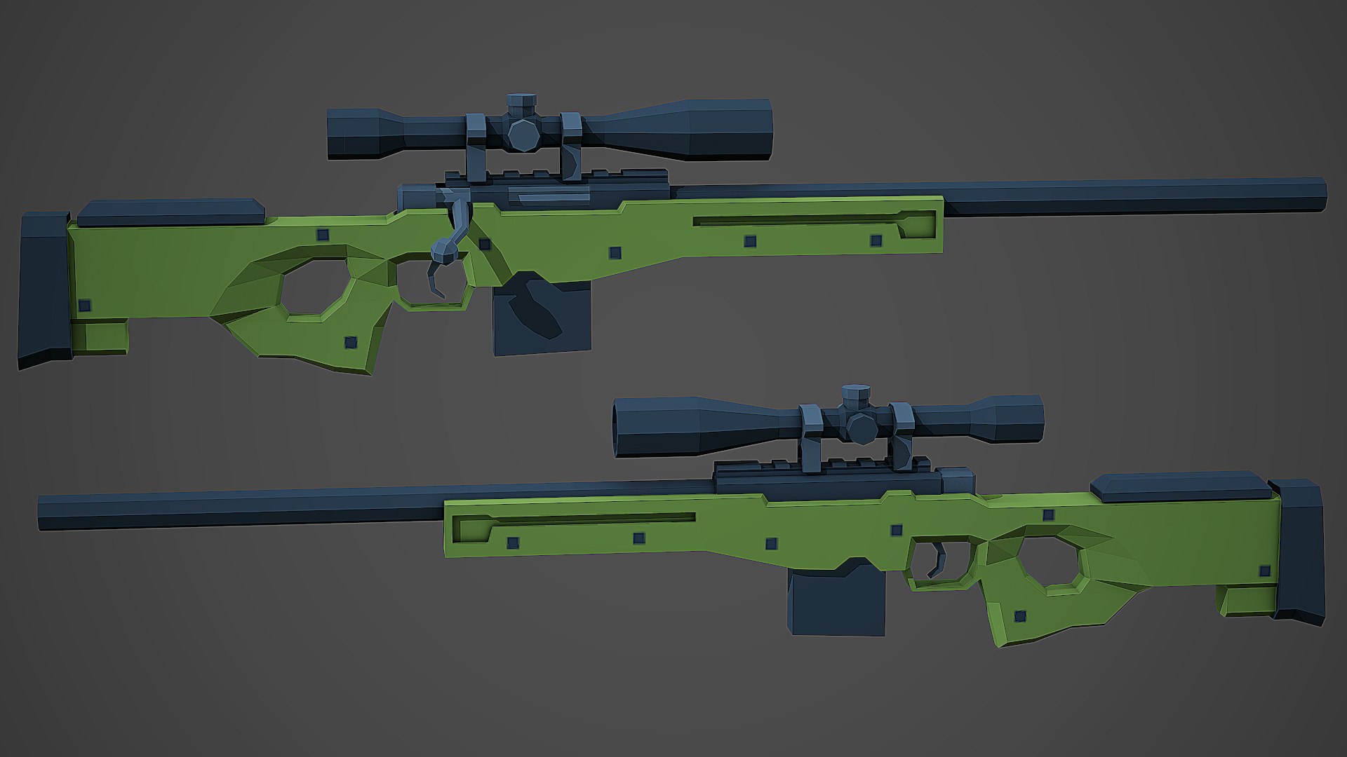 Stylized AWP Sniper Rifle Low Poly Mobile Ready 3D - TurboSquid 2050712