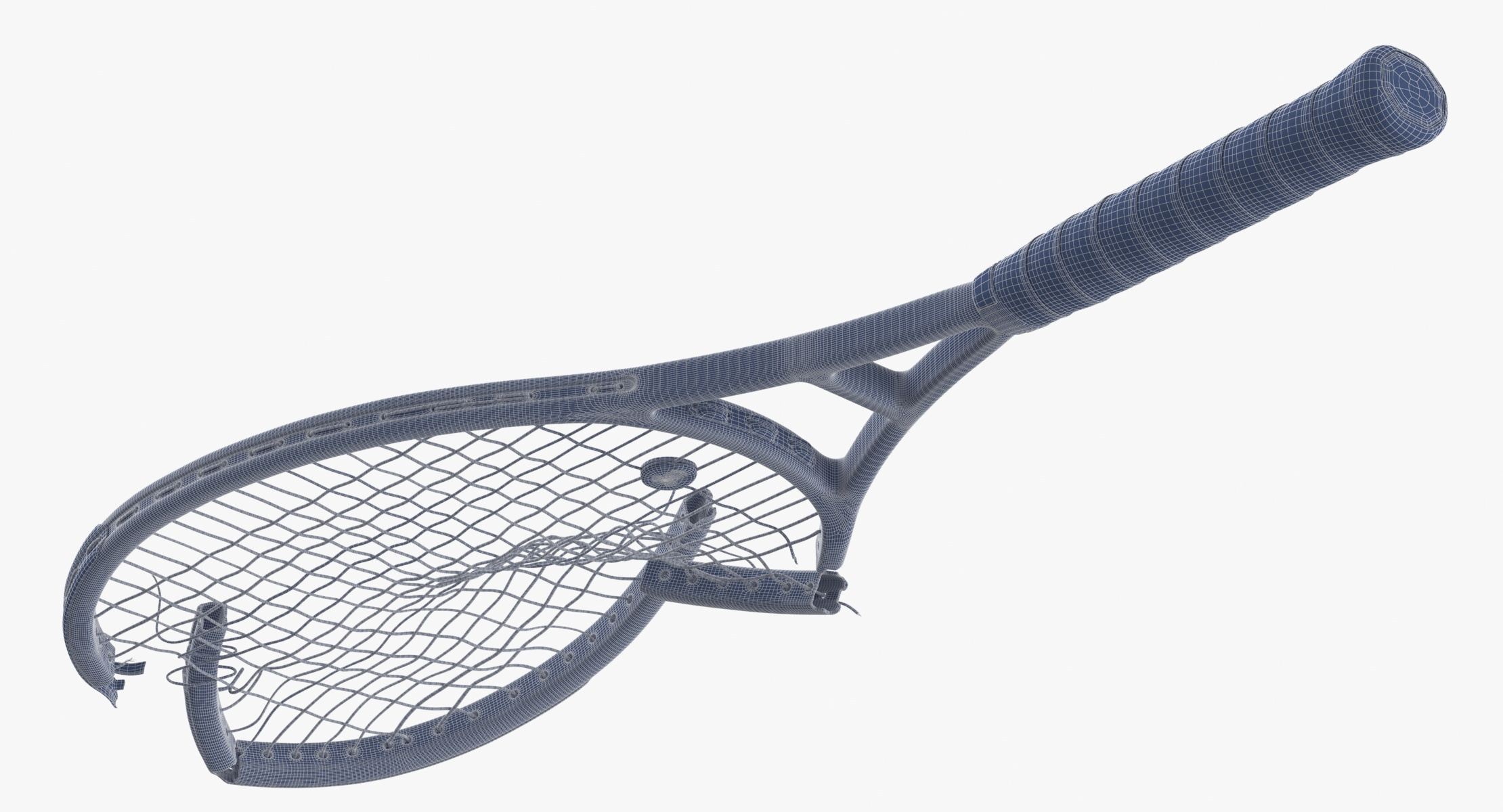 3D model tennis racket broken - TurboSquid 1562458