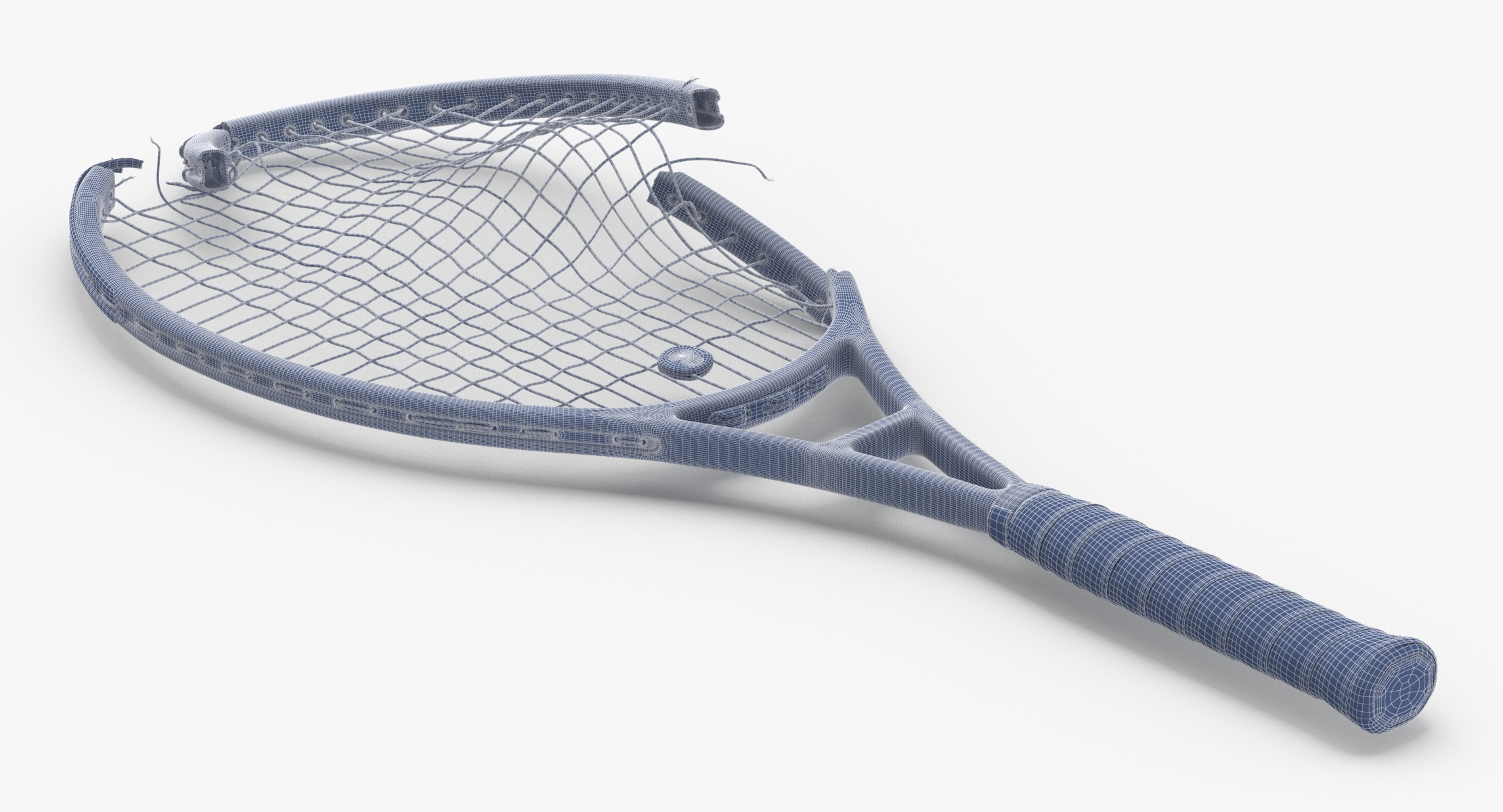 3D model tennis racket broken - TurboSquid 1562458