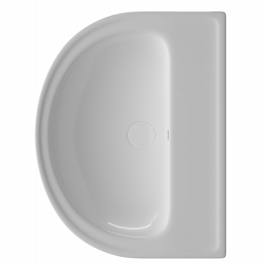 Pedestal half wash basin 3D model - TurboSquid 1692955