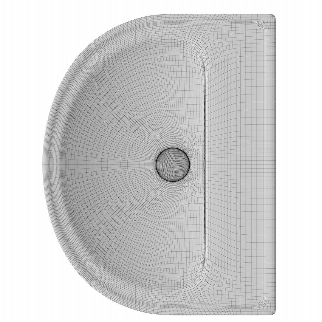 Pedestal half wash basin 3D model - TurboSquid 1692955