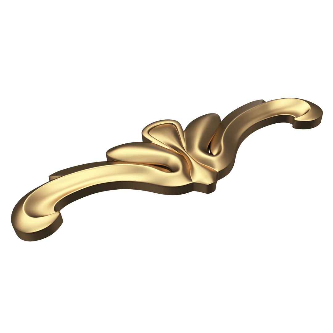 Carved Door Handle Decor 03 Model - TurboSquid 1935045