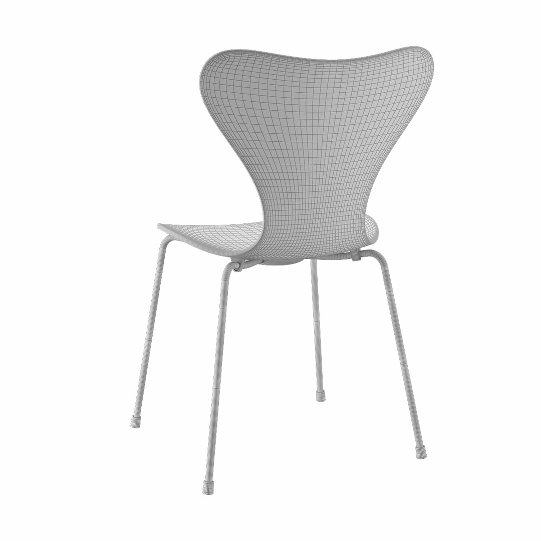 3d Model Of Series 7 Chair 3107