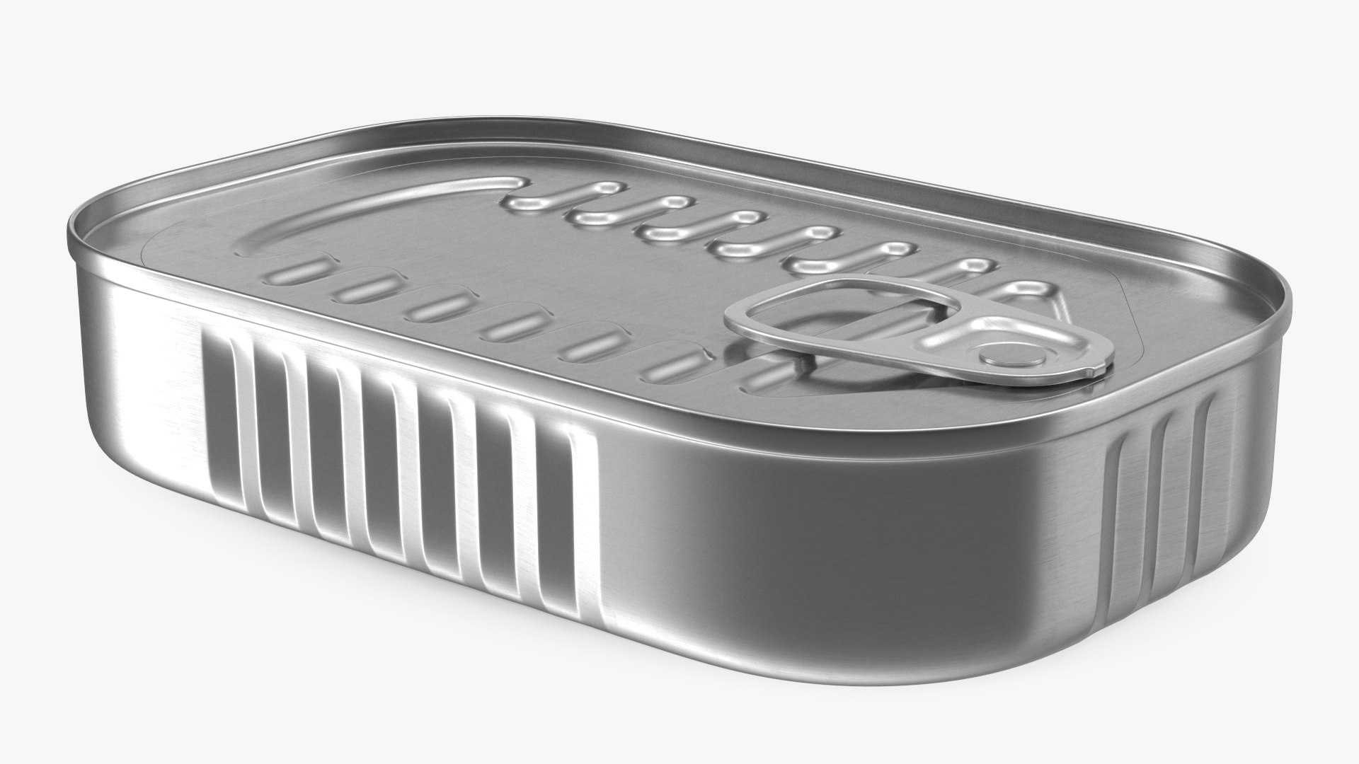 Rectangular Can With Pull Tab Lid 3D Model - TurboSquid 1799507