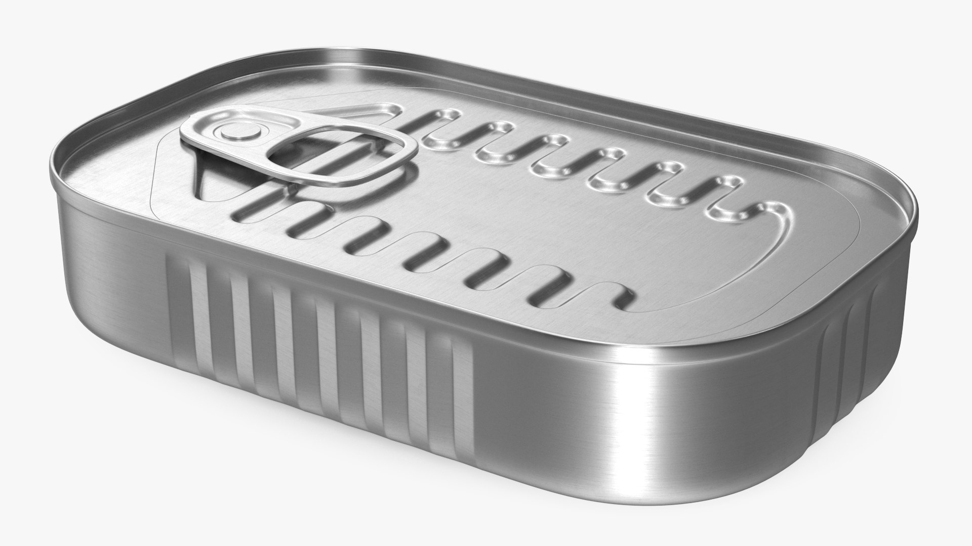 Rectangular Can with Pull Tab Lid 3D model - TurboSquid 1799507