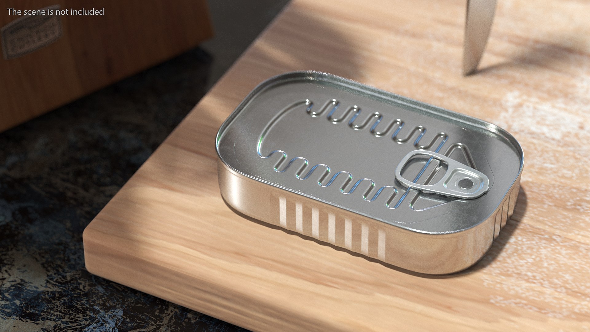 Rectangular Can With Pull Tab Lid 3D Model - TurboSquid 1799507