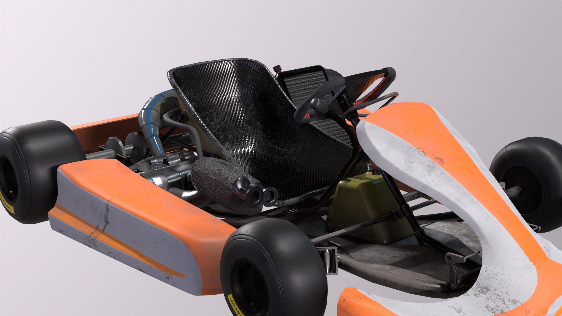 3D Racing Kart 125cc Low Poly Model - TurboSquid 1960011