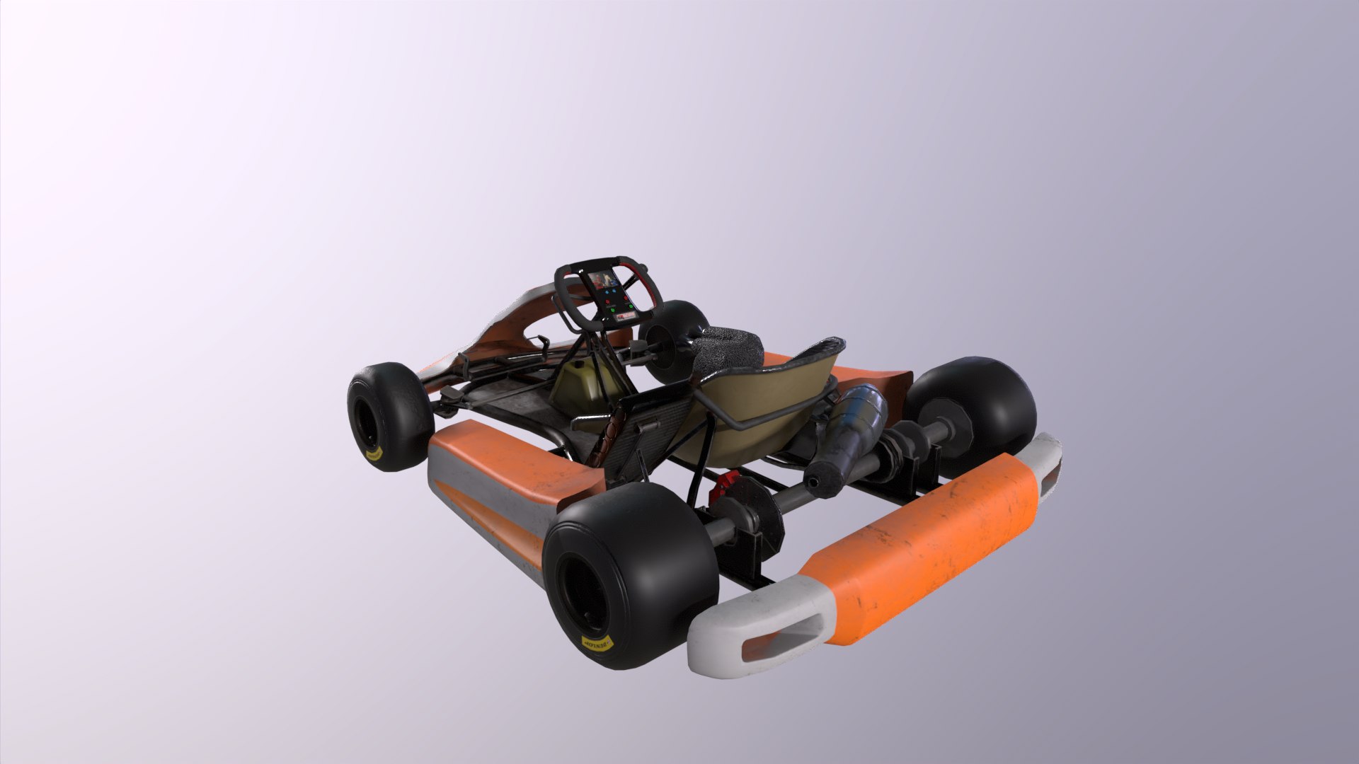 3D Racing Kart 125cc Low Poly Model - TurboSquid 1960011