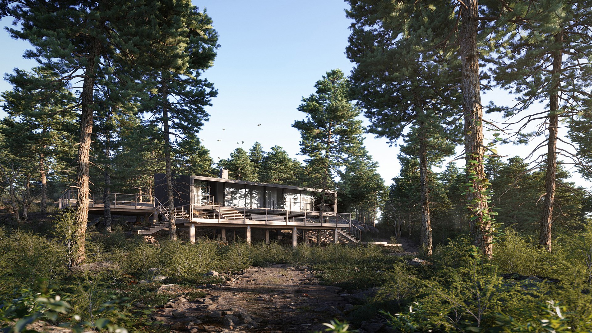 Pine Breeze House Of Sneech - SKP 2021 3D Model - TurboSquid 2297195