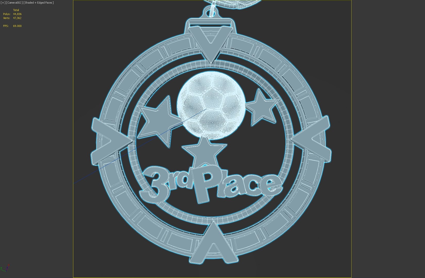 Printable Medal 3rd Place 3D Model - TurboSquid 1450445