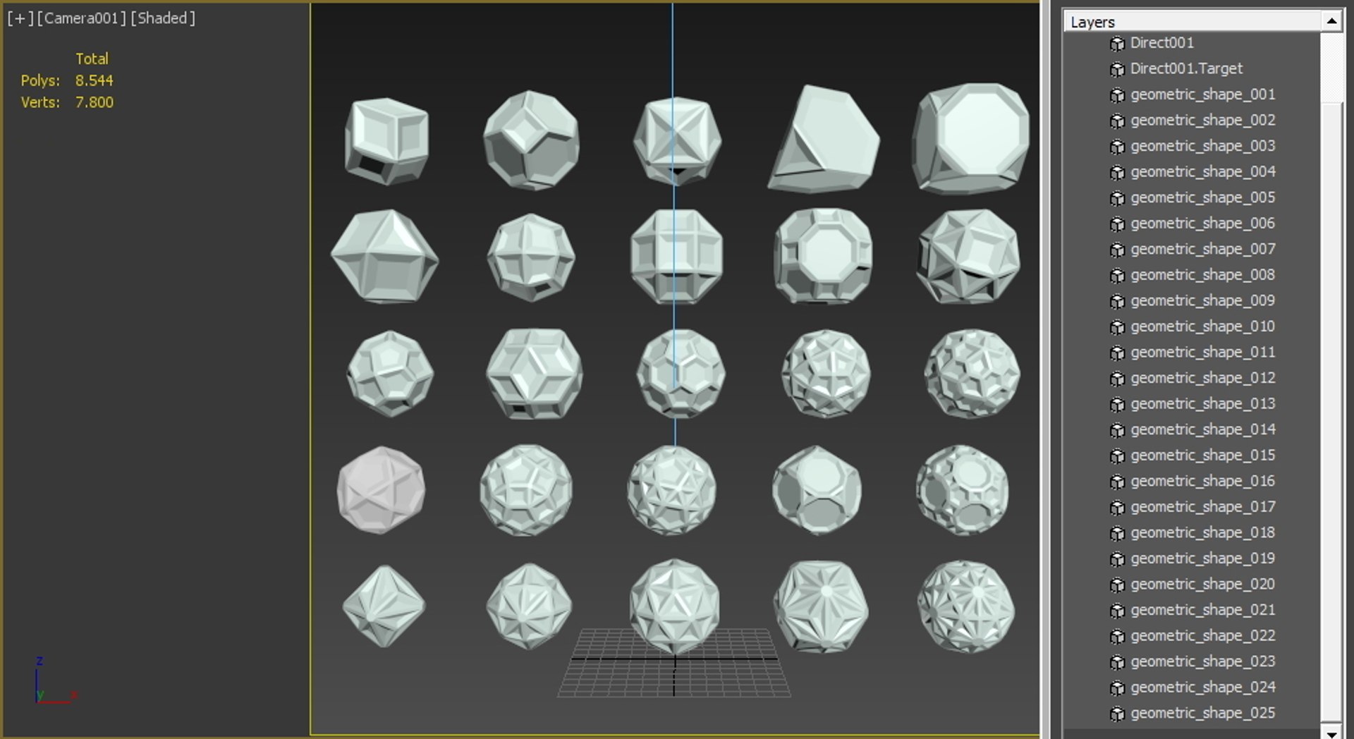 3d geometric shape pack