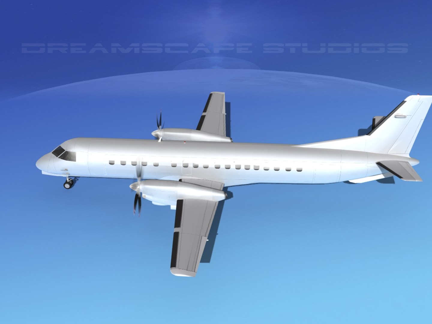 3D cockpit saab 2000 model - TurboSquid 1203939