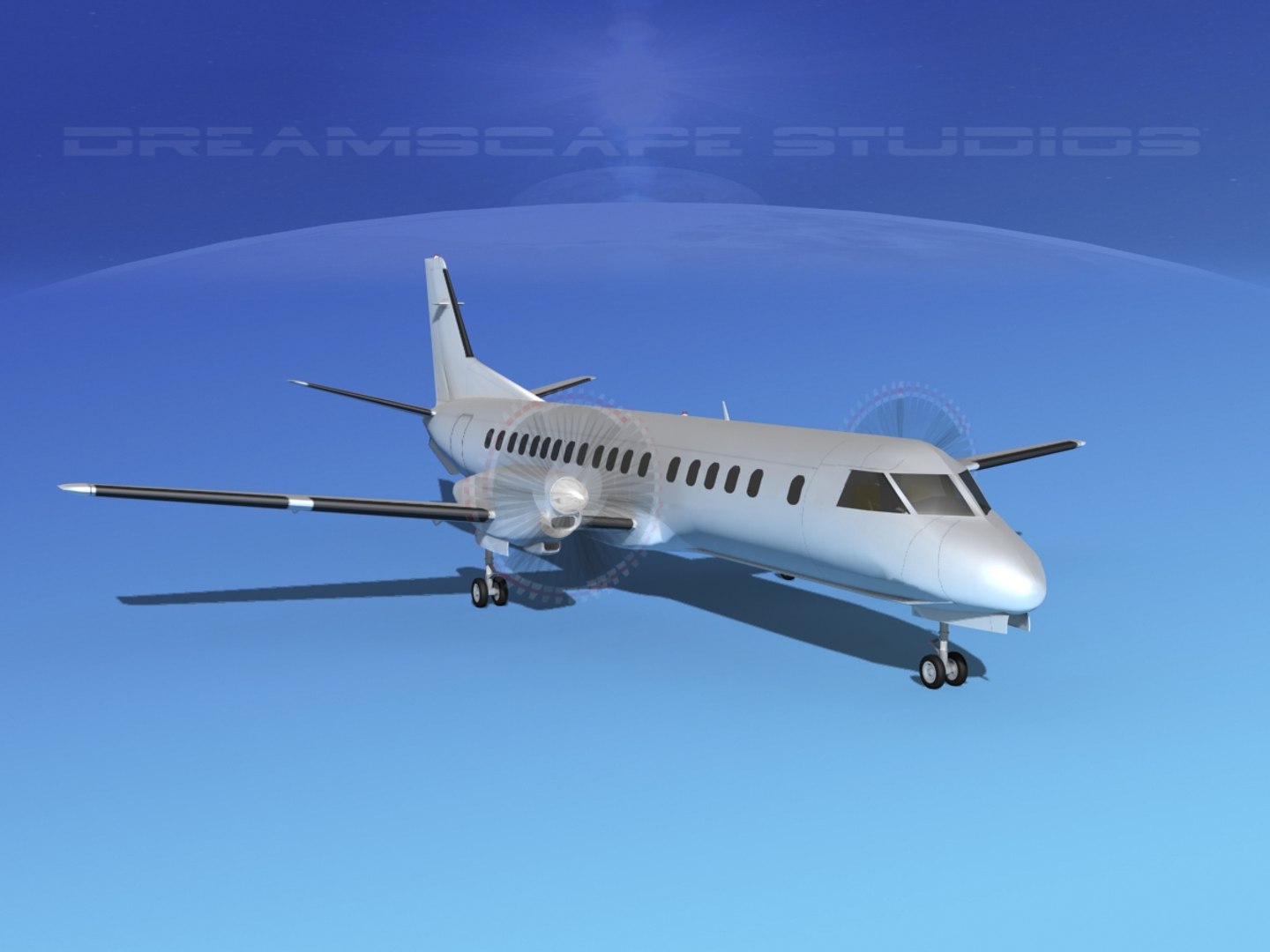 3D cockpit saab 2000 model - TurboSquid 1203939