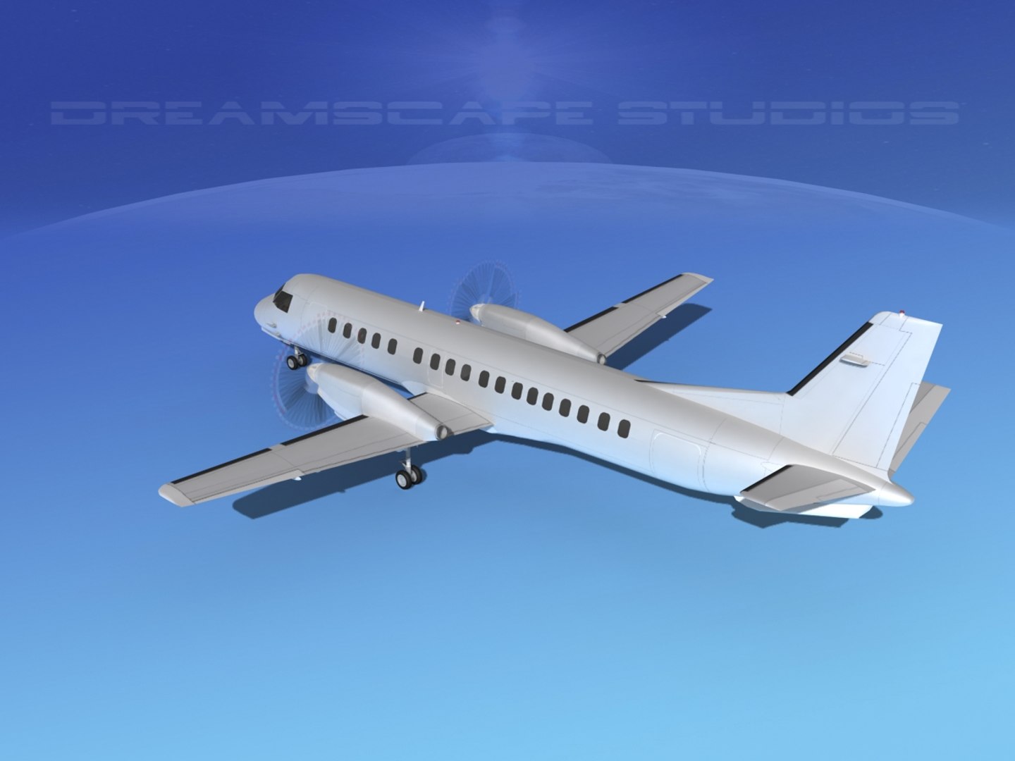 3D cockpit saab 2000 model - TurboSquid 1203939