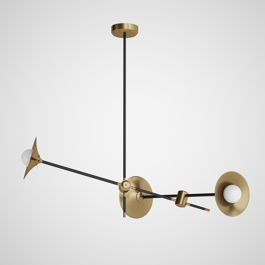 Skew copper lamp 3D model - TurboSquid 1647081