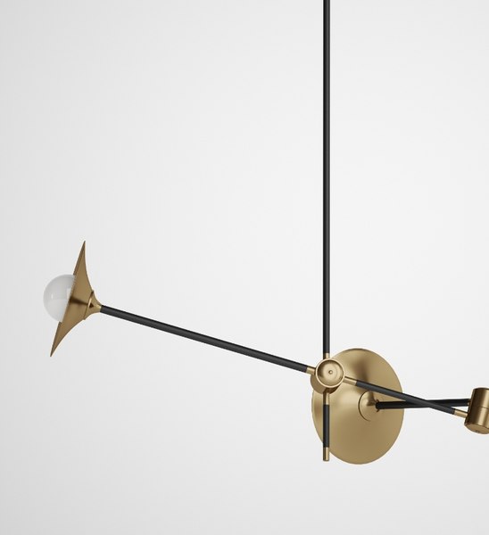 Skew copper lamp 3D model - TurboSquid 1647081