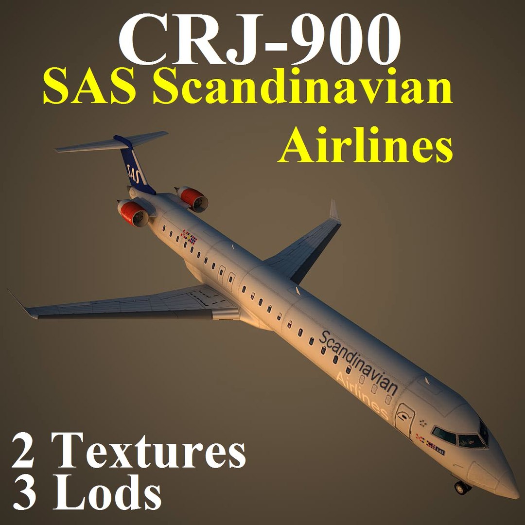 Regional Jet Sas 3d Model