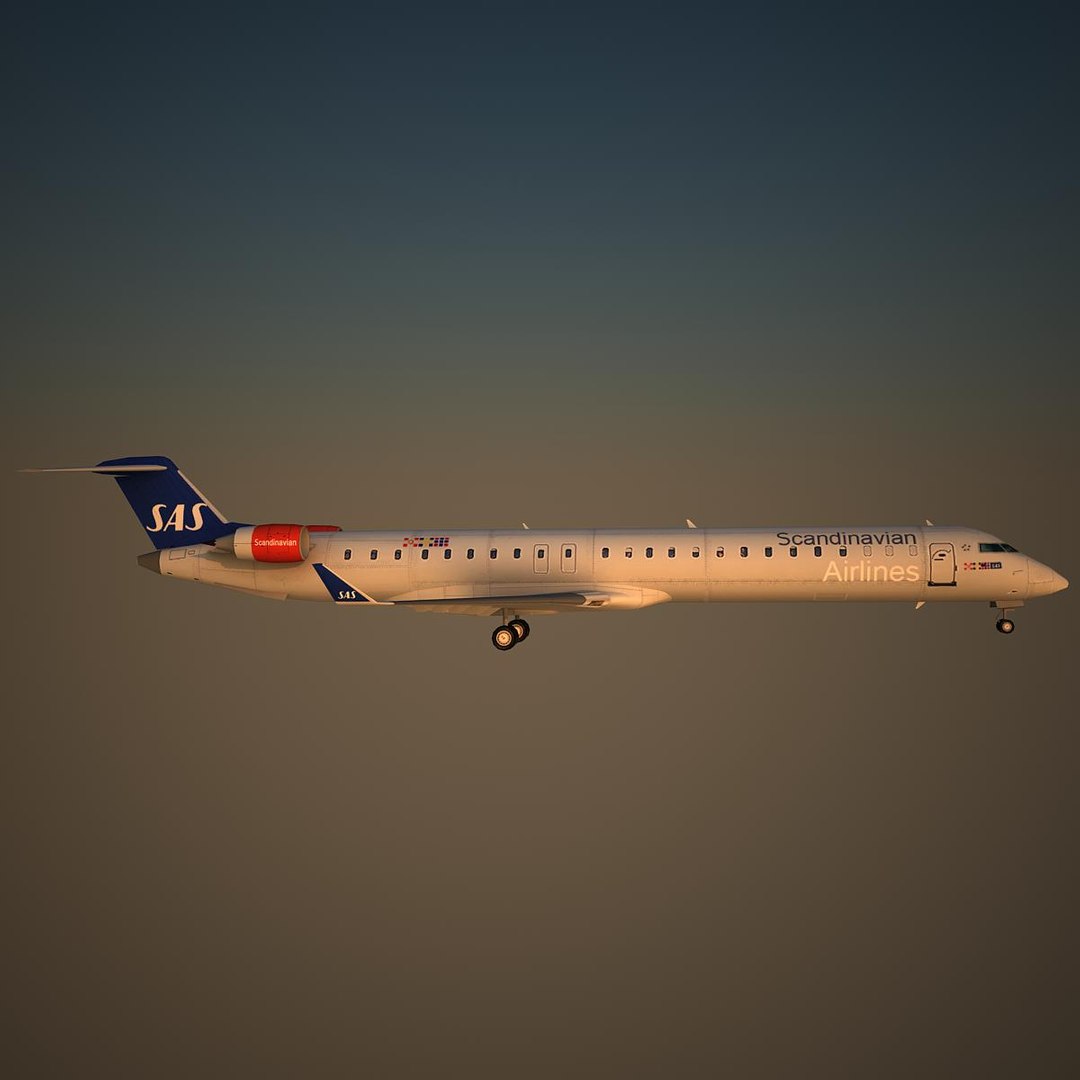 Regional Jet Sas 3d Model