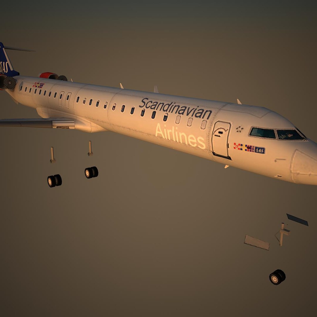 Regional Jet Sas 3d Model