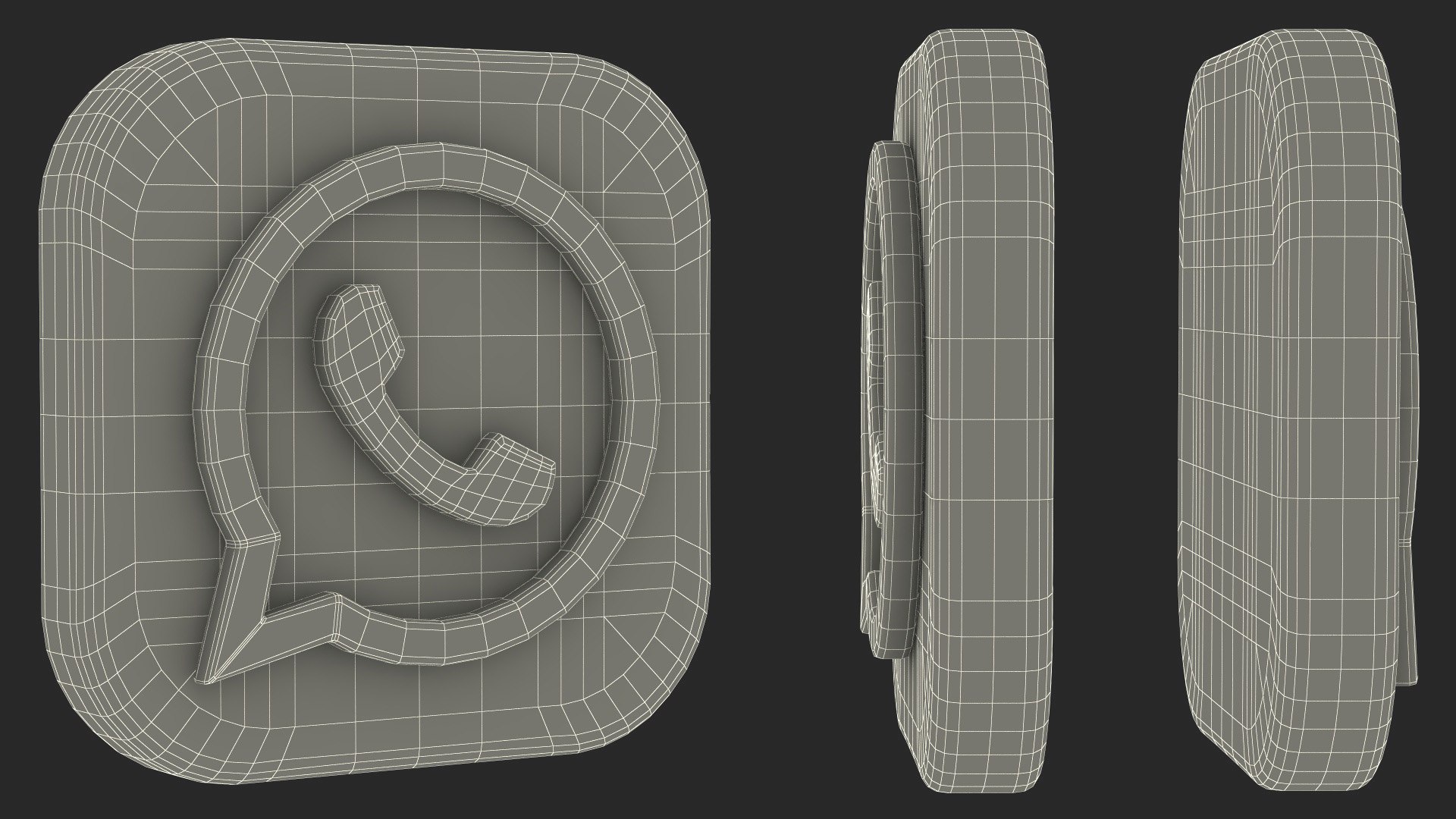 Whatsapp Icon 3D Model - TurboSquid 2274197